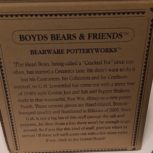 Boyds Bears | Kitchen | Vintage Boyds Bears Ms Bruins Cookie Jar ...